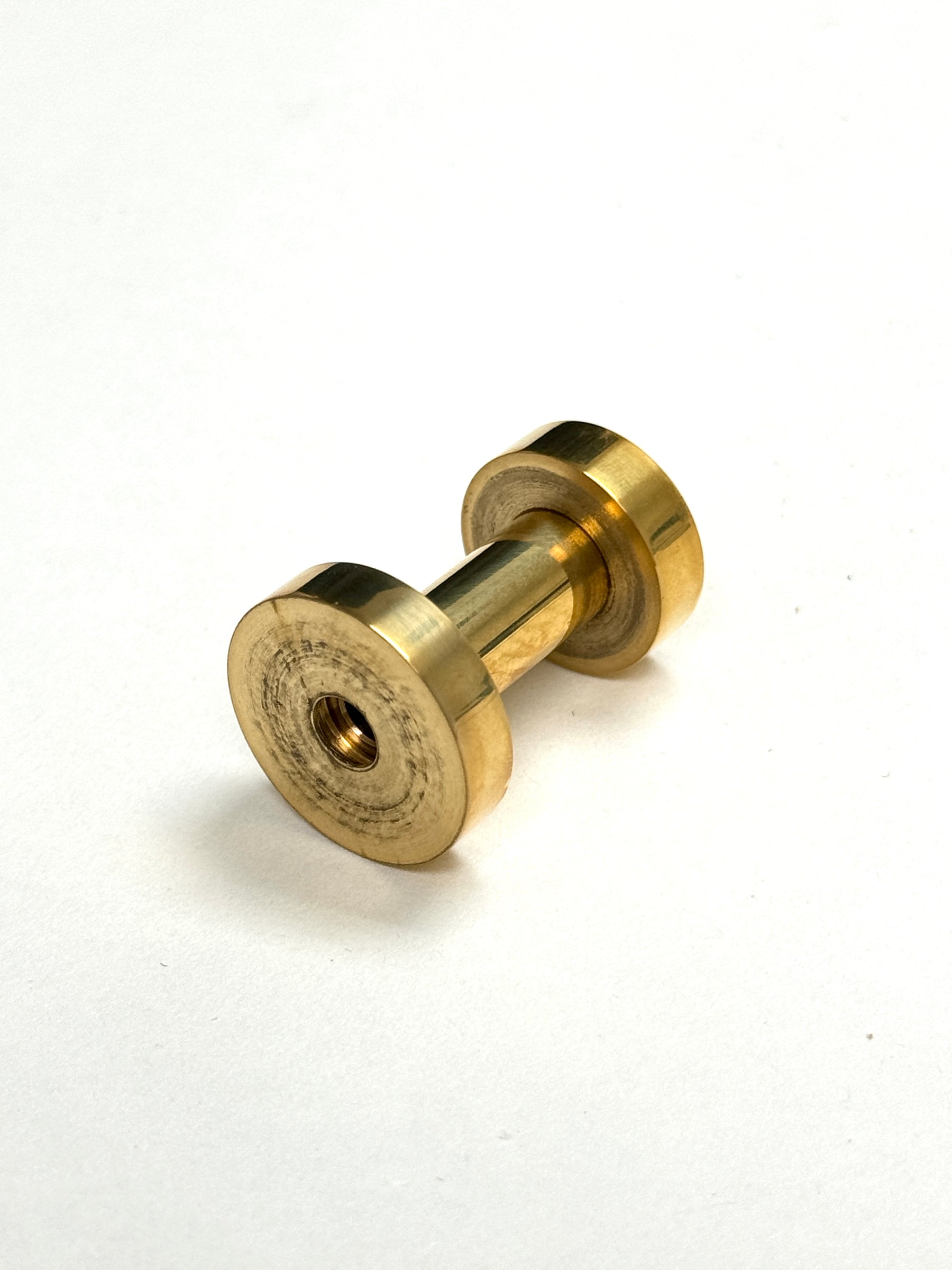 Polished Unlacquered Brass Post Hook | Solid Brass Living Finish Hardware