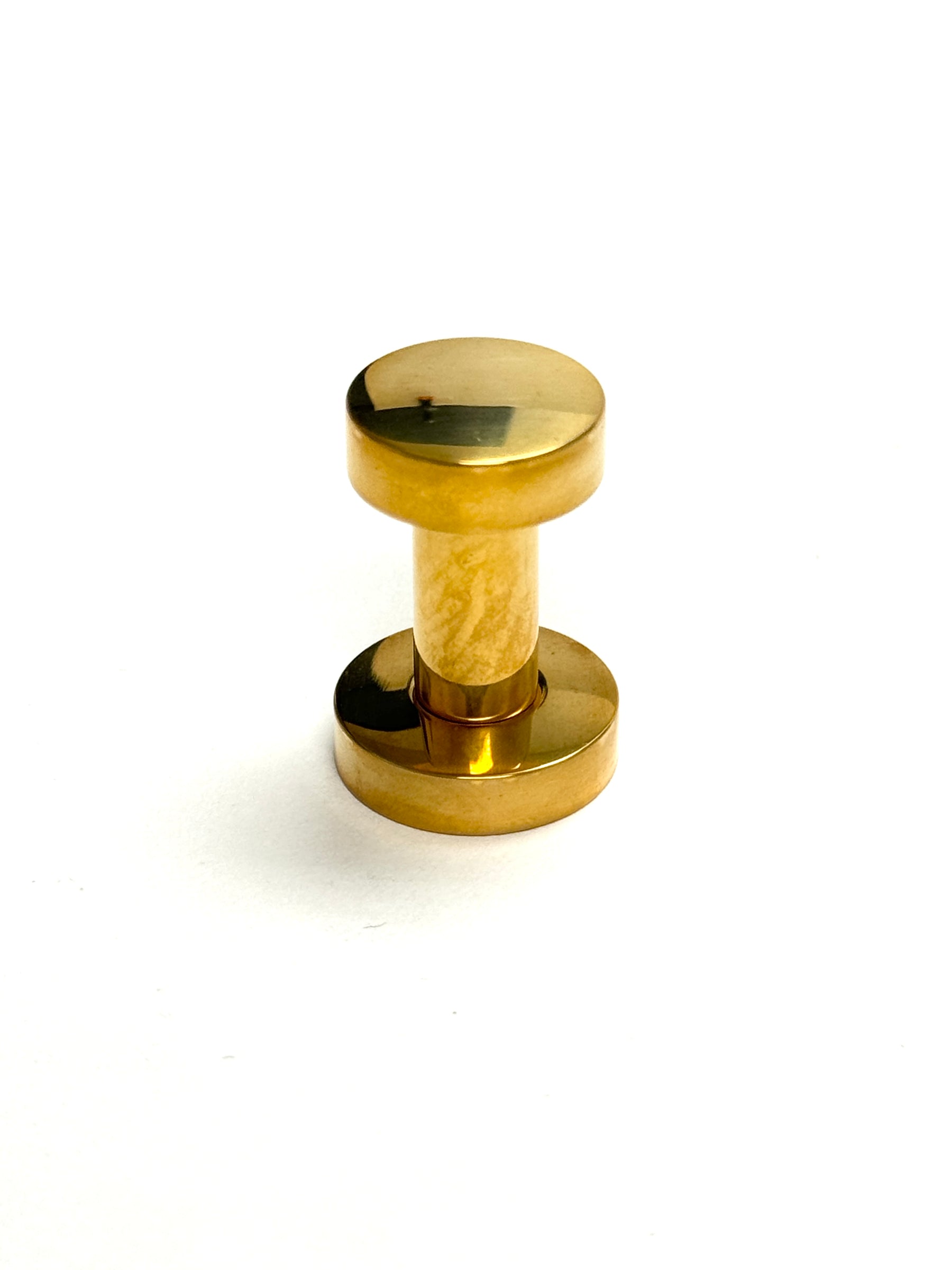Polished Unlacquered Brass Post Hook | Solid Brass Living Finish Hardware