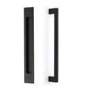 Door Flush Pull and 12" Handle Back to Back Hardware for Interior Slid