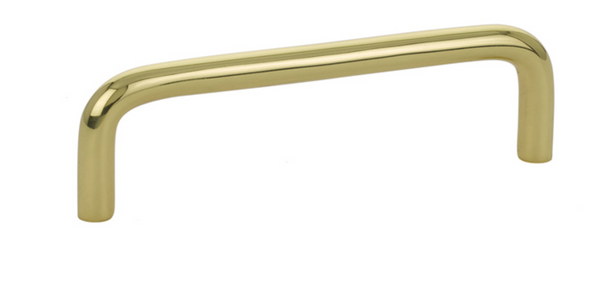 Unlacquered Polished Brass "Wire" Drawer Pulls - Cabinet Handles